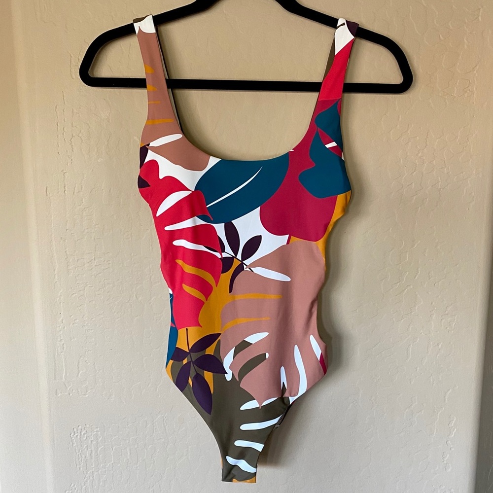 Red Carter Charlie Ring Side One-Piece Swimsuit - Gem